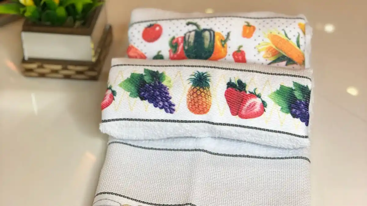 Como guardar pano de prato para não amarelar